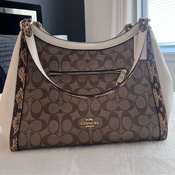 Coach | Bags | Coach Signature Brown And Cream Tote | Poshmark